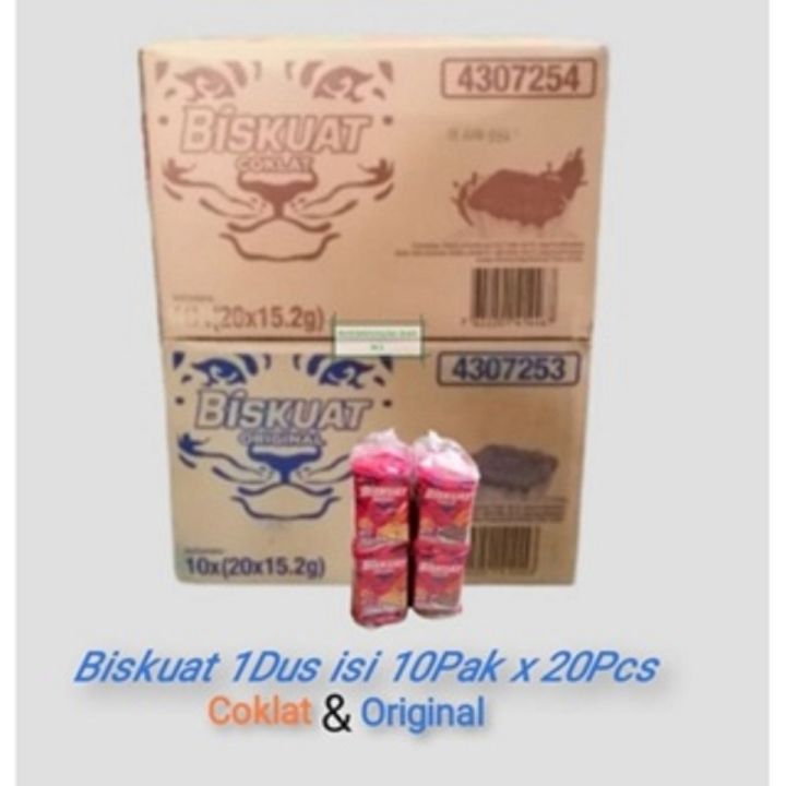 Biskuat Biskuit Susu Renceng 1 Dus / Karton isi 10 Pak x 20 Renceng ...