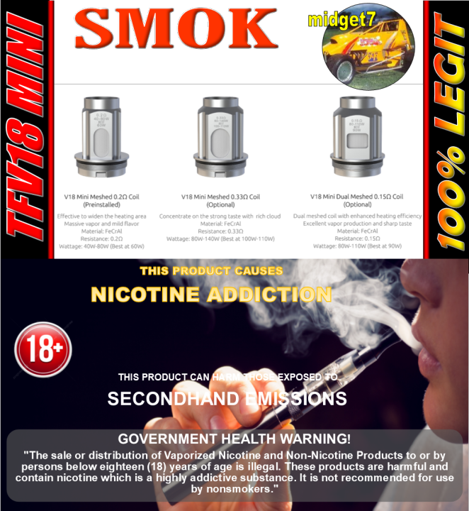 Smok TFV18 Mini Meshed Coils | Lazada PH