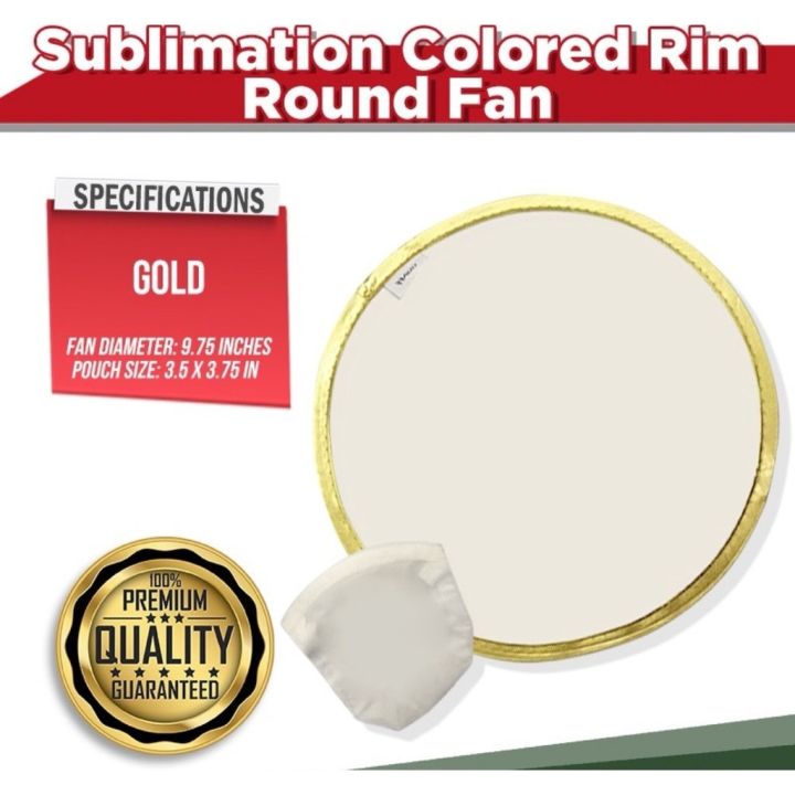sublimation foldable round fan colored rim | Lazada PH