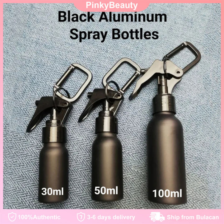 100ml 50ml Mini Aluminum Spray Bottle Black Alcohol Spray Bottle ...