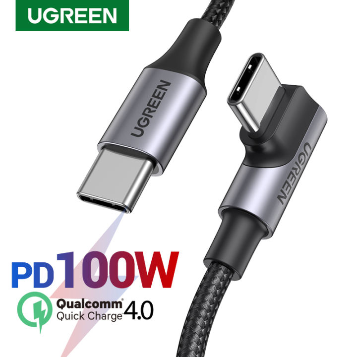 Ugreen 90 Degree USB Type C To Type C Cable 100W PD R For Apple Macbook ...