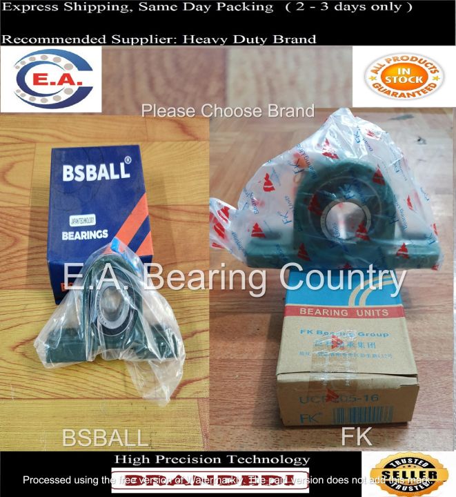 1" UCP205-16 Original Fk OR BSBALL brand Pillowblock 1" Please Choose 1 Bearing Unit UCP 205 - 1 ...