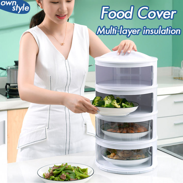 Ready stock Food Cover (1/2/3/4/5 Layers) Premium Stackable Food Cover ...