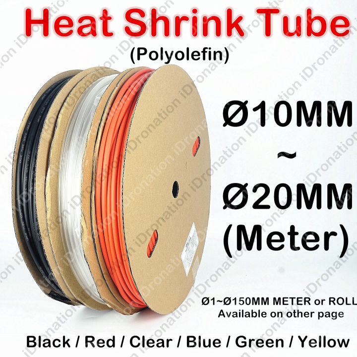 Meter: 10MM~20MM Ratio 2:1 Heat Shrink Insulation Tubing Tube Wrap Wire ...