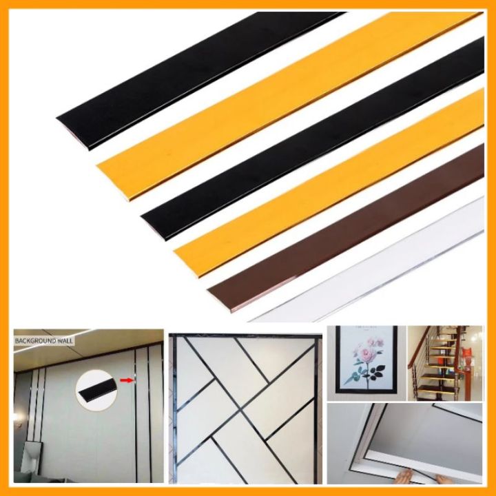3 Meter PVC wall Decorative Strip panel Background Wall Photo Frame ...