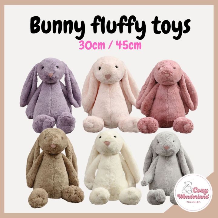 [6 Colors Bunnies] Rabbit Doll Bunny Fluffy Toys Plush Toy Dolls Kids ...