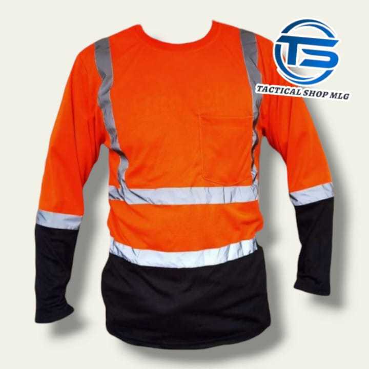 Kaos Safety Proyek/Kaos Proyek Kerja Kombinasi Panjang | Lazada Indonesia