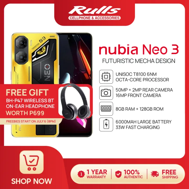nubia Neo 3 Smartphone | 8GB+128GB | Unisoc T8100 Processor | 50MP Main ...