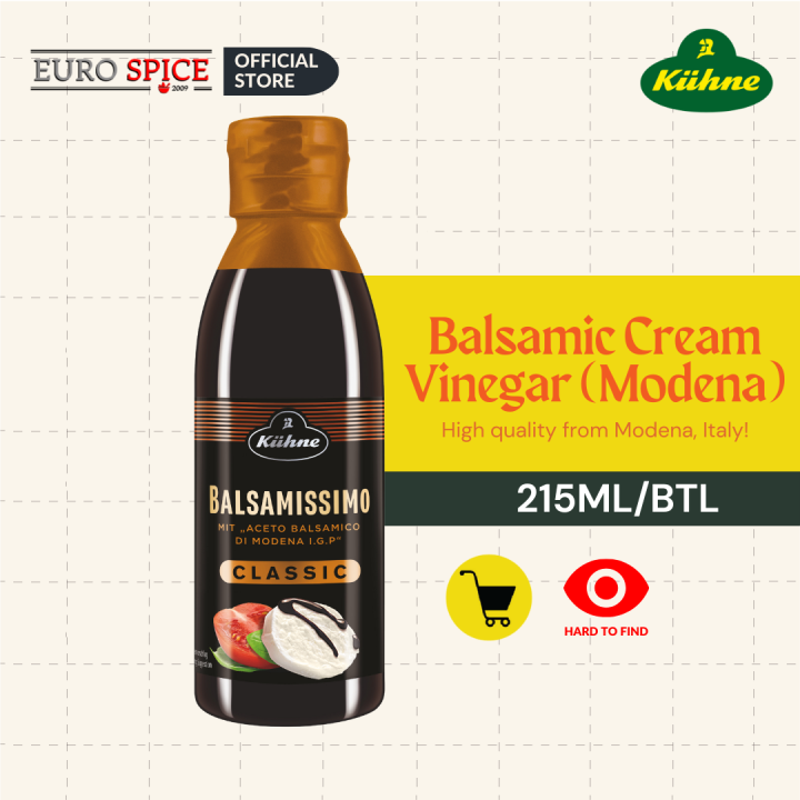 Euro Spice Balsamic Glaze Vinegar of Modena Cream 215ml (Kuhne) | Lazada PH