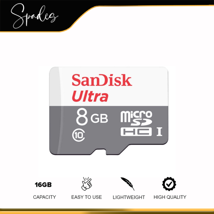 SanDisk Ultra Micro SDHC UHS-I Card with Adapter 8 GB SD Card | Lazada PH