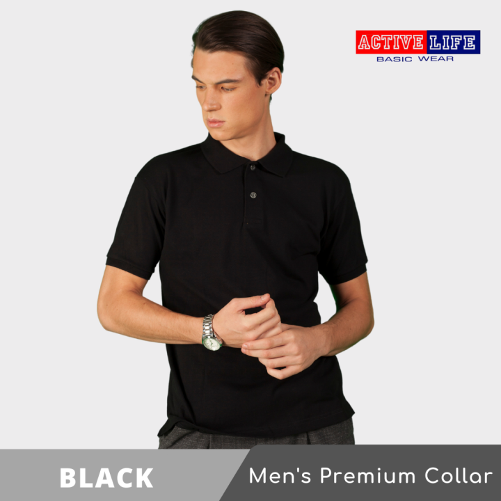 Active Life Premium Men's Polo Shirt (Honeycomb) - Black | Lazada PH