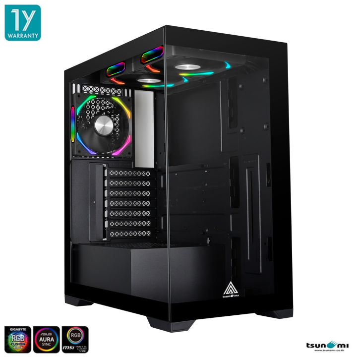 เคสคอมพิวเตอร์ Tsunami Adventure X Pro Panorama Gaming Case with 1266 ...