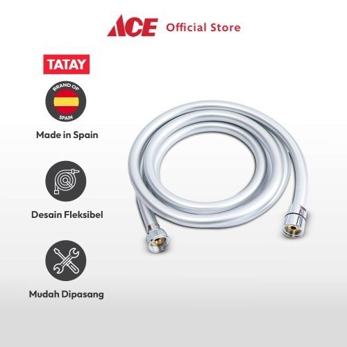 ACE TATAY 2 MTR SELANG SHOWER LOOP - SILVER/ABU-ABU SATIN - Tani Golden ...