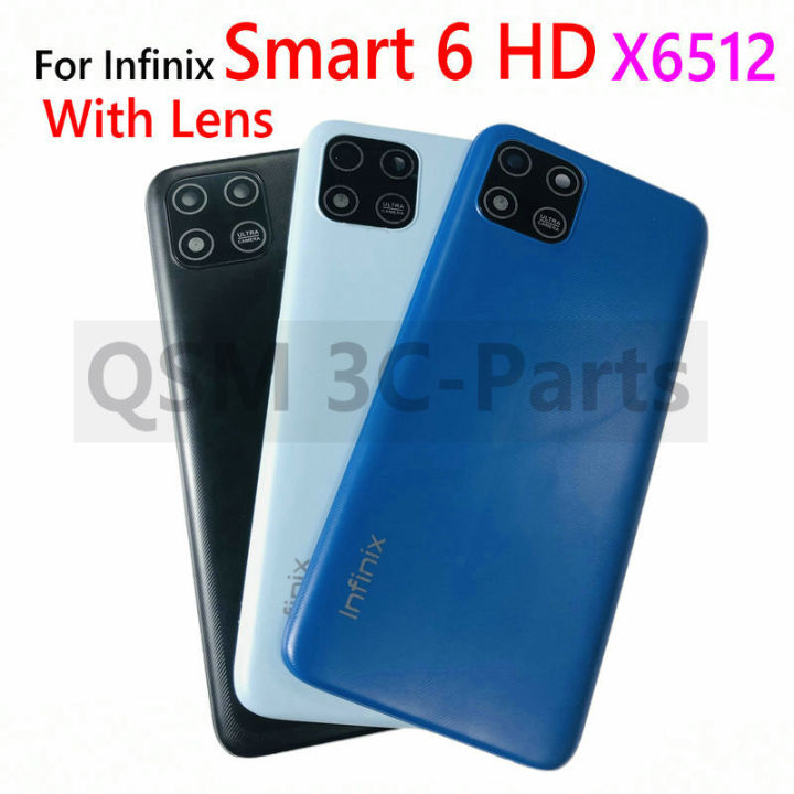 สำหรับ Infinix Smart 6 HD X6512กรอบด้านหลังฝาหลังกระจกเลนส์กล้องถ่ายรูป ...