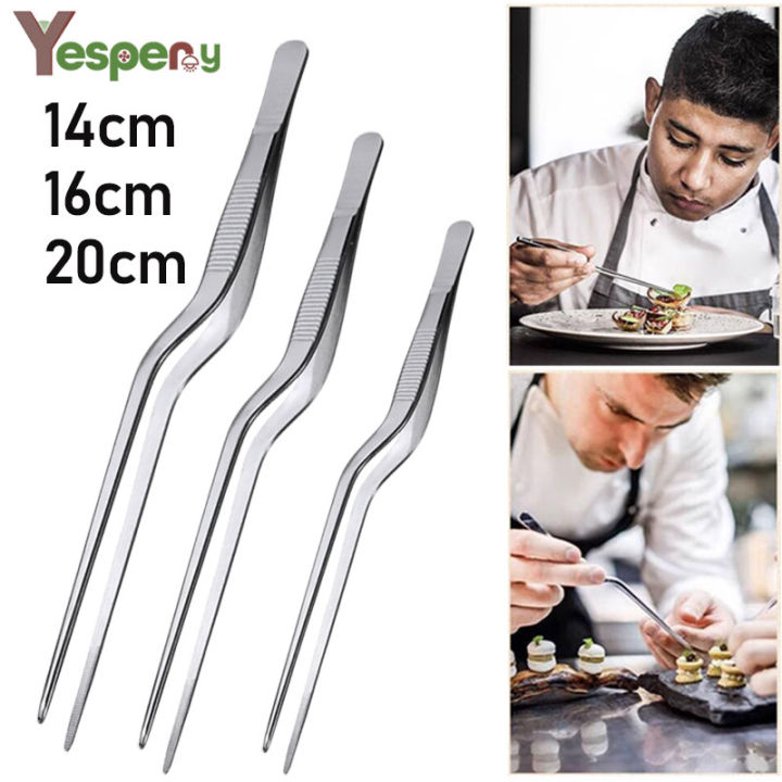 YESPERY Restaurant Plate Presentation Tweezer BBQ Food Clip Mini ...