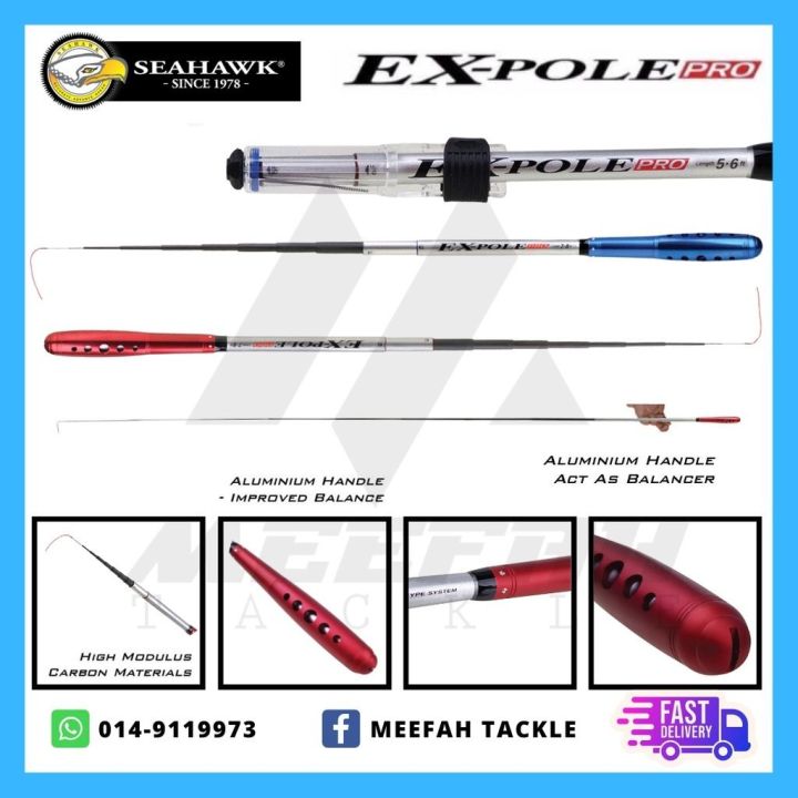 Seahawk - EX POLE PRO TELESCOPIC ( 5/6, 6/7, 7/8 FT ) - Fishing ...
