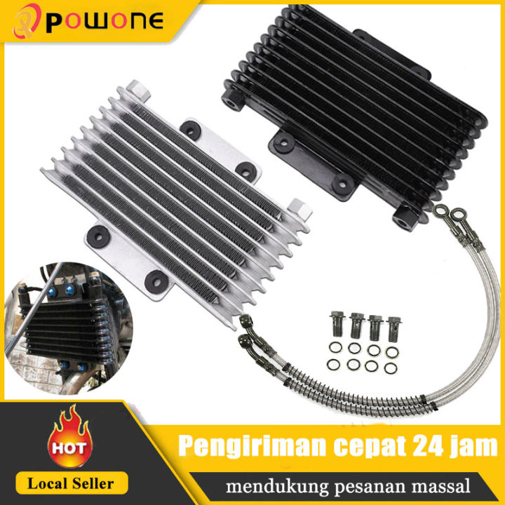 Universal Aluminium Radiator Mesin Pendingin Oli Sepeda Motor Radiator ...