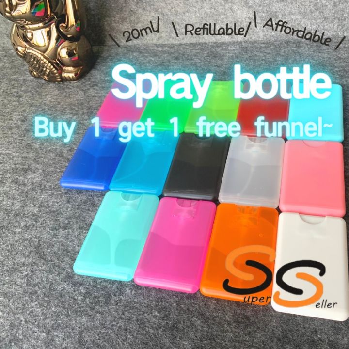 Card Spray Bottle For Perfumes Alcohol 20ml with Free Funnel/A01007 ...