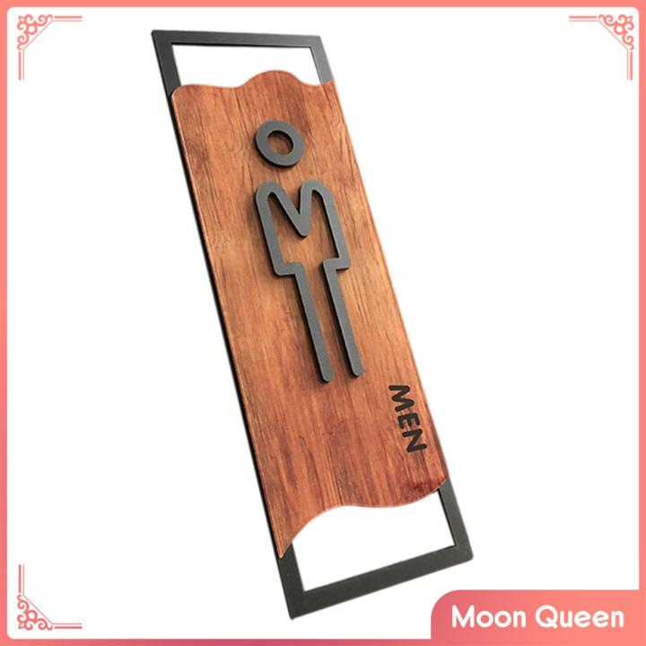 Moon Queen Restroom Sign 3D Men and Women Decoration WC Signage for ...
