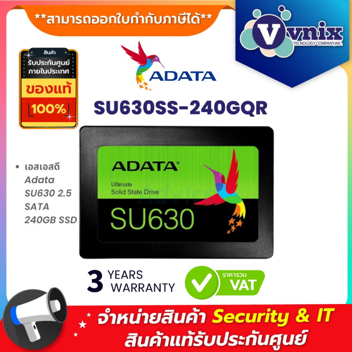 SU630SS-240GQ-R Adata SSD SU630 240GB 2.5" SATA By Vnix Group | Lazada ...