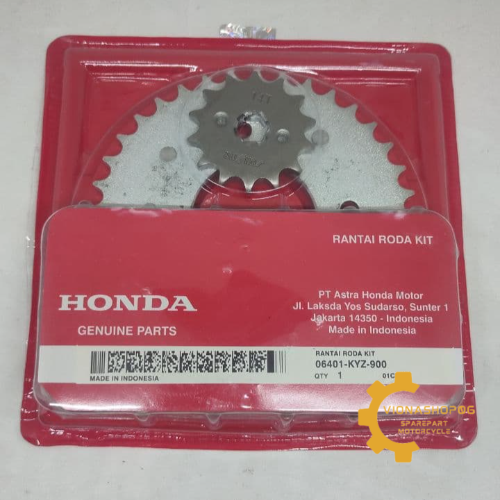 Gearset Girset Gir Gear Set Rantai Rante Supra X 125 Helm In Injeksi ...