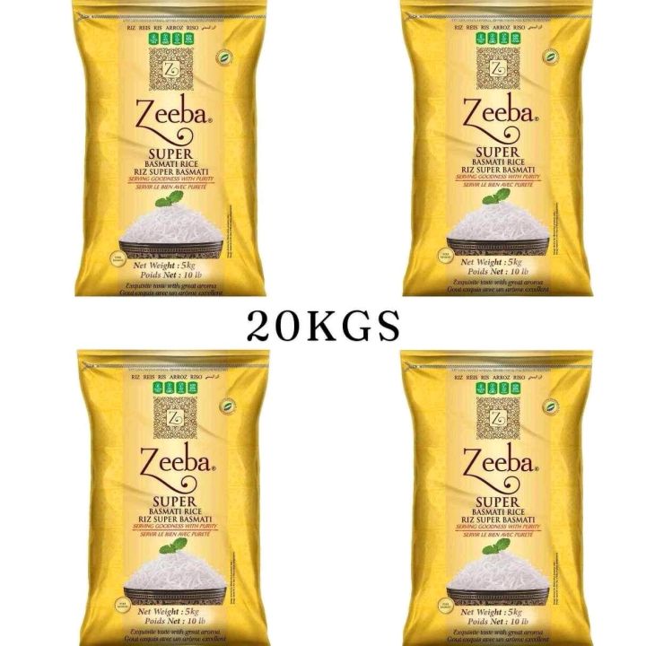 Zeeba Super Basmati Rice 20kgs | Lazada PH