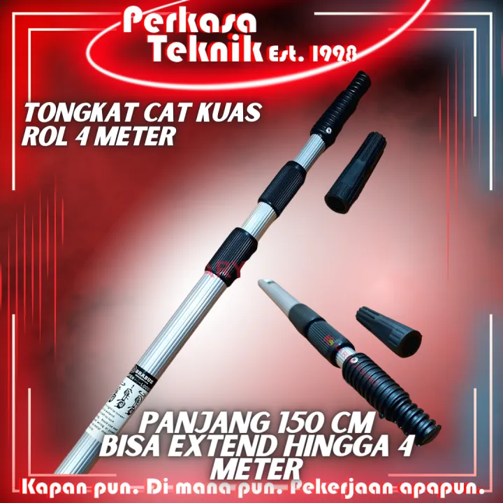BRABUS Tongkat Cat Kuas Rol 4 Meter Stik Pemanjang Roll Extension ...