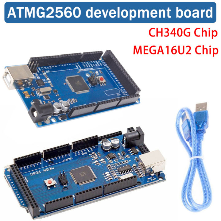 【In-Demand Item】 Mega2560 MEGA 2560 R3 ATmega2560-16AU CH340G AVR USB Board Development Board ...