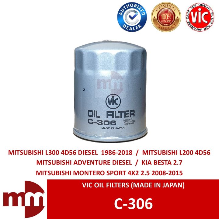 HOTBAO VIC C-306 OIL FILTER for MITSUBISHI ADVENTURE DIESEL ...
