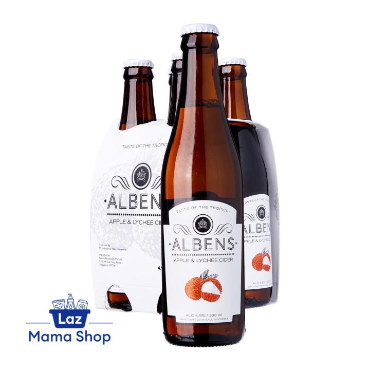 Albens Cider Apple & Lychee Cider 330ML (Laz Mama Shop) | Lazada Singapore