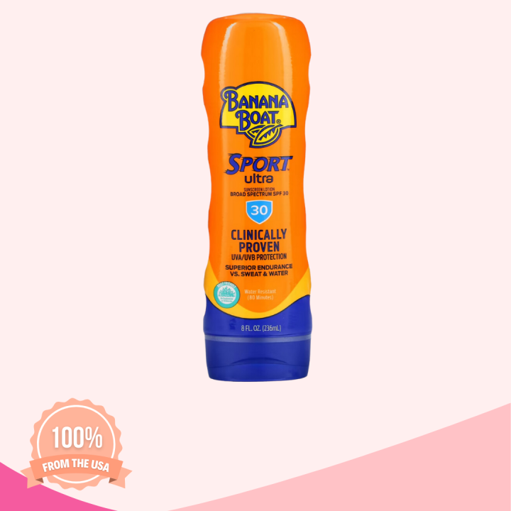 Banana Boat Sport Ultra Sunscreen Spectrum SPF 30 Superior Endurance vs ...