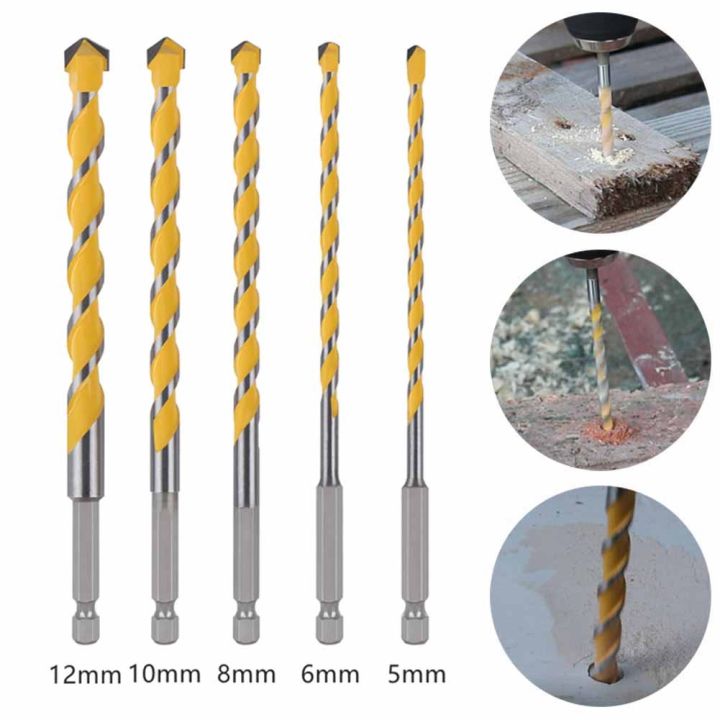 FUXING 1Pcs 1/4" Hex Shank Concrete Wall Drill Bit Tile Granite Drill ...