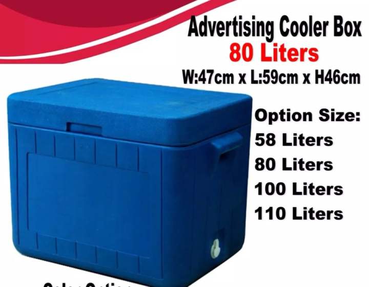 ICEFLOWER 100 Liters Box Cooler Advertising Ice Box 5 Caser 100 Liters ...