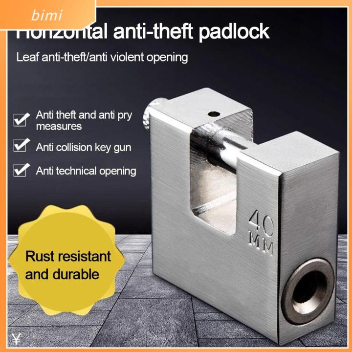 BIMI Stainless Steel Heavy Duty Padlocks With Keys Anti-cut Long ...