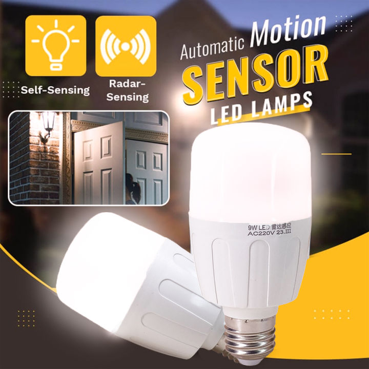 Fast Delivery⚡Radar Sensor Light Led Bulb Motion Activated Light (Very ...