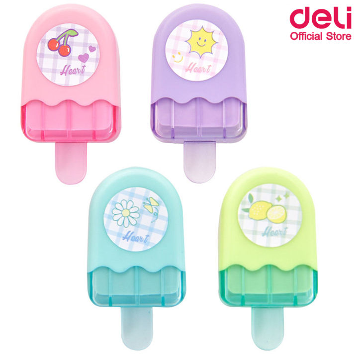 Deli ยางลบแฟนซีทรงไอศครีมสุดน่ารัก คละแบบ 1 ชิ้น Eraser 71122 ยางลบ ...