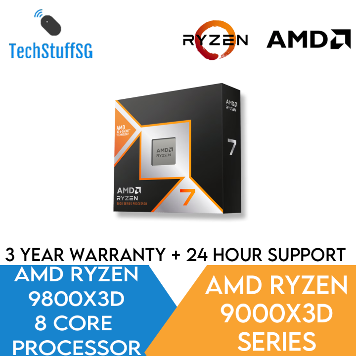AMD Ryzen 7 9800X3D Desktop Processor 9000 series 8 core 16 threads AM5 ...