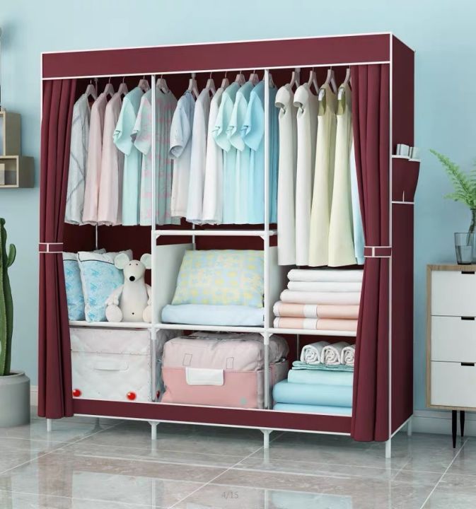 Portable Folding Clothes Closet For Multi Functional Clothing Storage ...