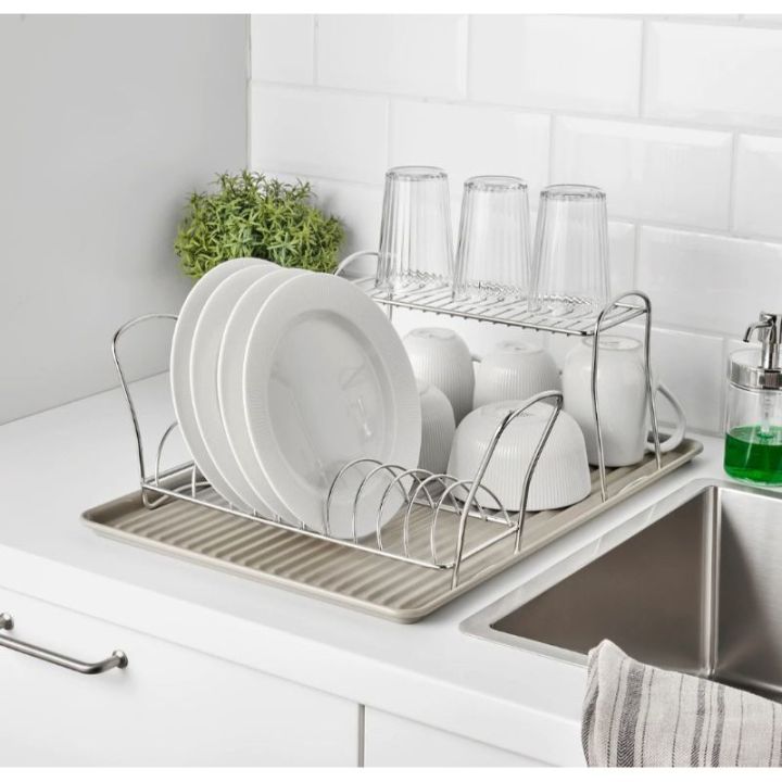 IKEA VALVARDAD ที่วางจาน ที่คว่ำจาน ที่วางแก้ว ถาดวางจาน | Lazada.co.th