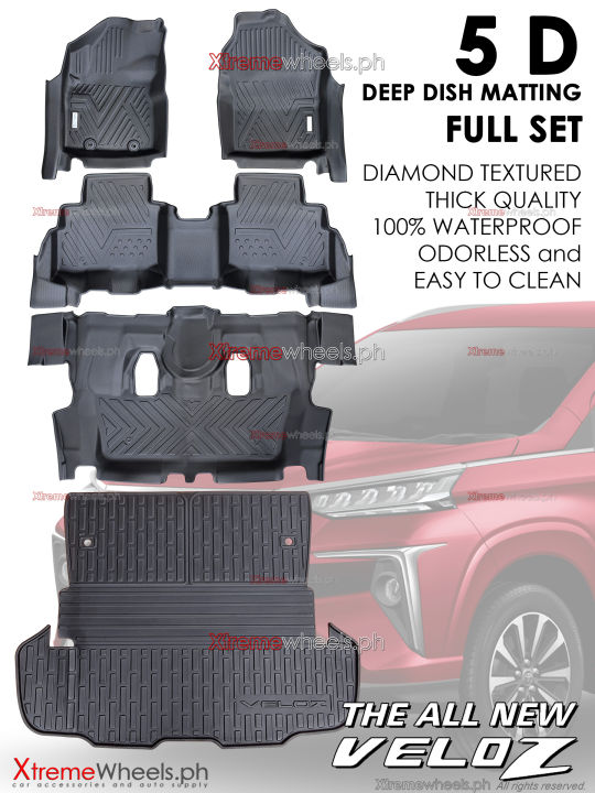 Toyota Veloz G V 2022-2024 5D Extended Diamond Textured With Veloz Logo ...