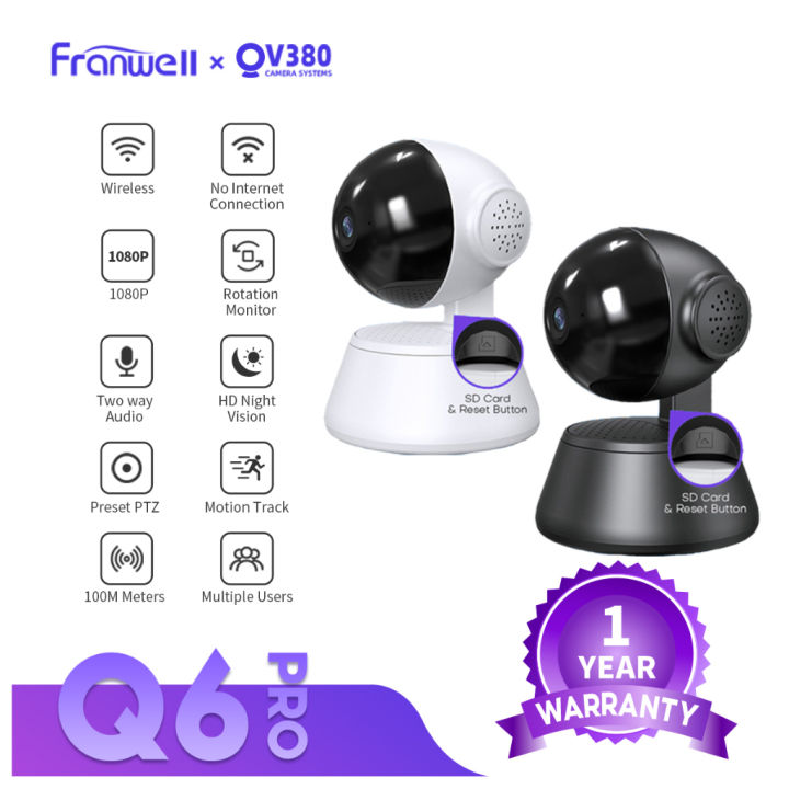 Franwell Q6 PRO CCTV Camera Wi-Fi 1080p Smart Home Security ...