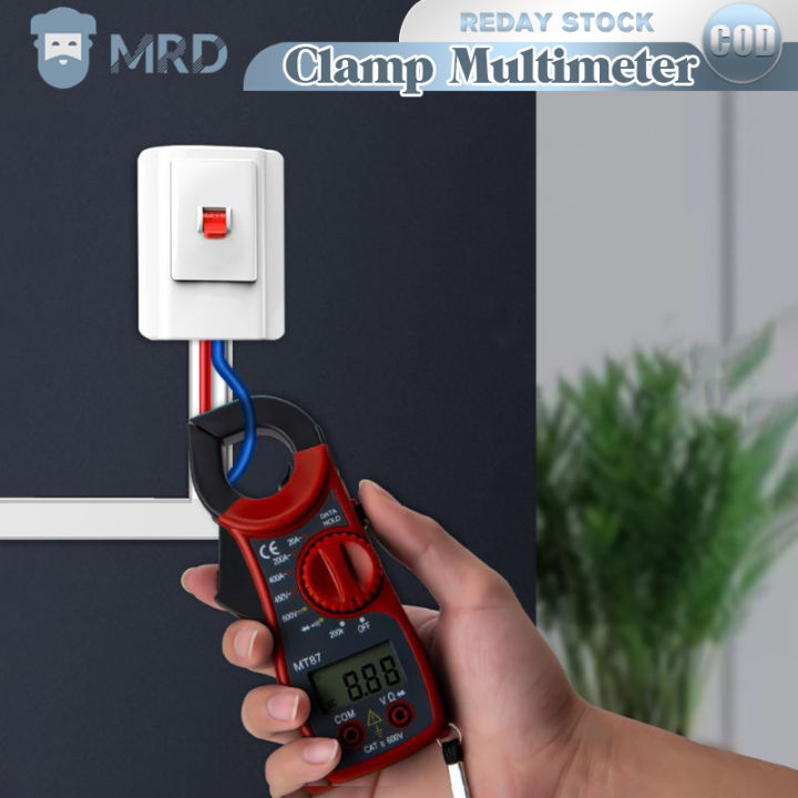 MT87 Digital Clamp Meter Multimeter Resistance Multi Test AC/DC Ammeter ...