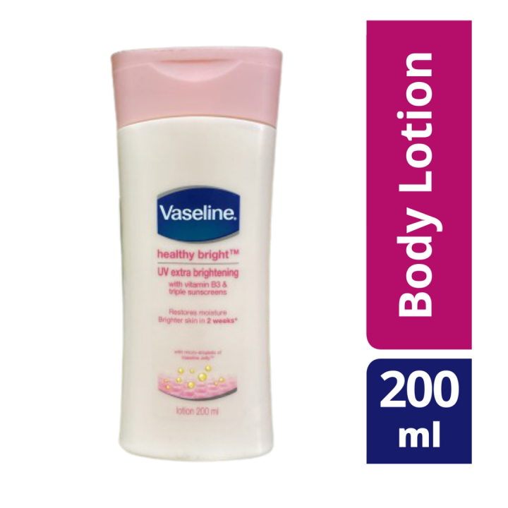 Vaseline Healthy Bright UV Extra Brightening Lotion 200ML | Lazada PH
