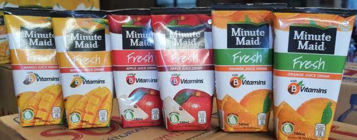 MINUTE MAID FRESH 180 ML * 10 PCS PER BOX | Lazada PH