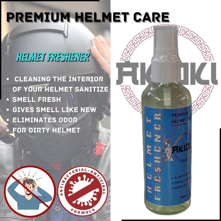 Akioki Helmet Care | Helmet Freshener Spray Helmet Neutralizer and Anti ...