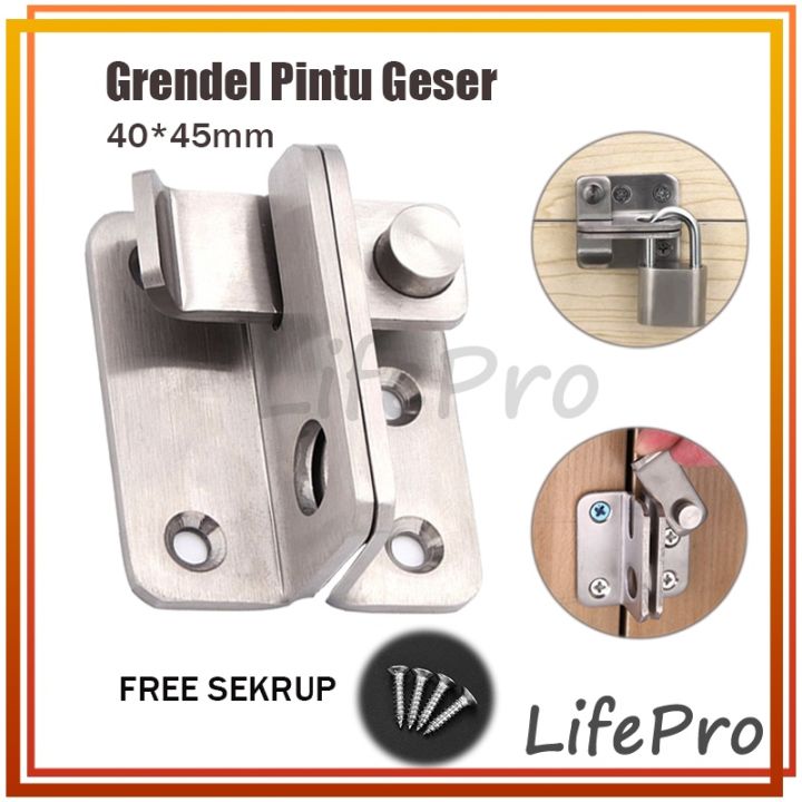 Gembok Kunci Slot Mini Pintu Geser/ Grendel Sliding Door Selot ...