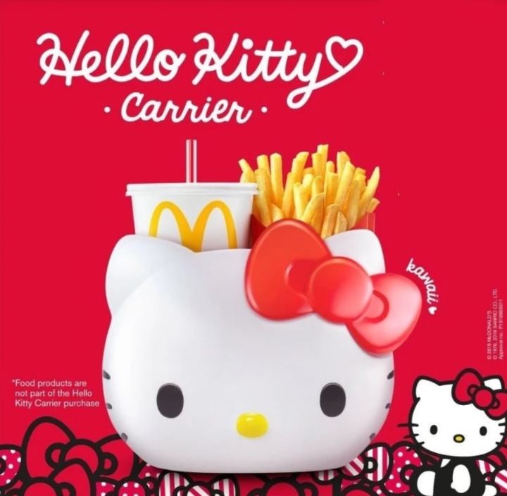 Mcdonald’s Limited Edition Sanrio Hello Kitty Burger Fries Snack Lunch ...