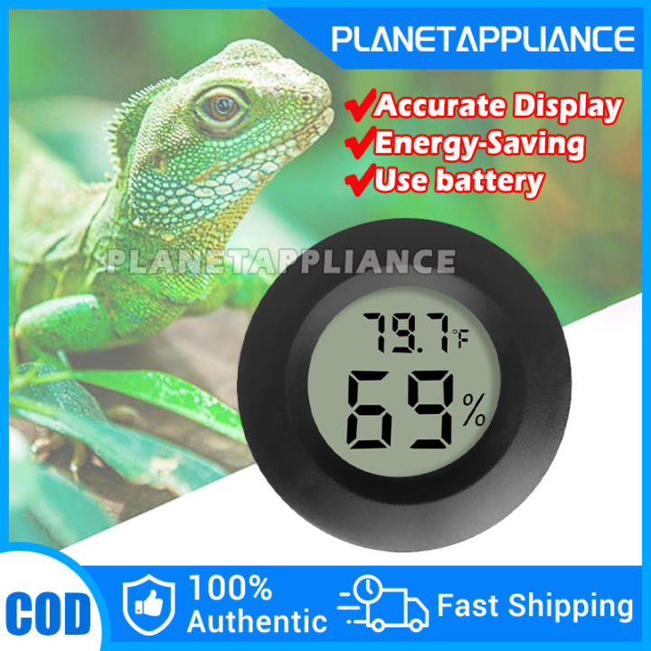 Mini LCD display Hygrometers Round Digital Humidity for incubator home ...