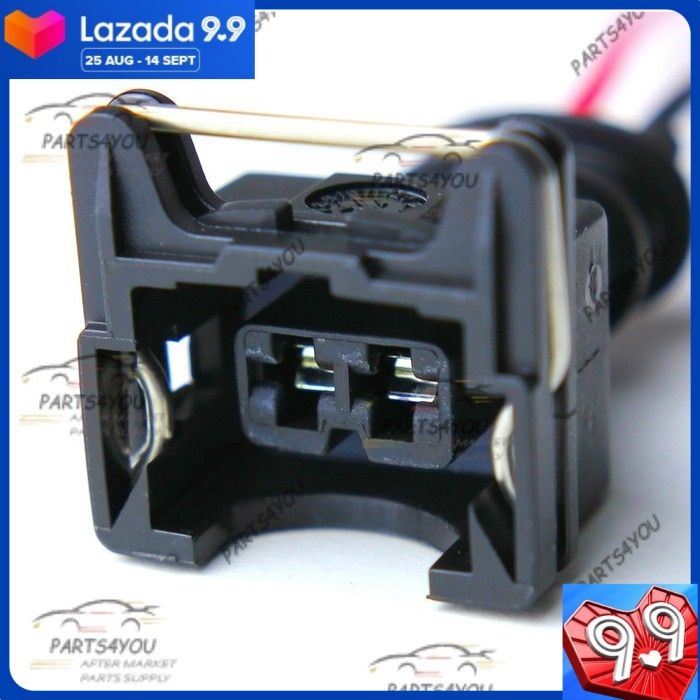 2 PIN PROTON WIRA SAGA SATRIA WAJA PLUG COIL DISTRIBUTOR FUEL INJECTOR ...