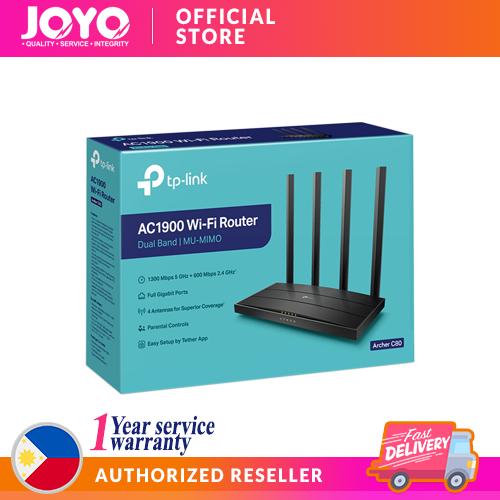 TP-LINK ARCHER C80 AC1900/WIRELESS MU-MIMO WIFI ROUTER | Lazada PH